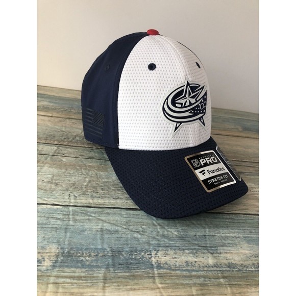 adidas | Accessories | Adidas Columbus Blue Jackets Team Cap Men Flex ...
